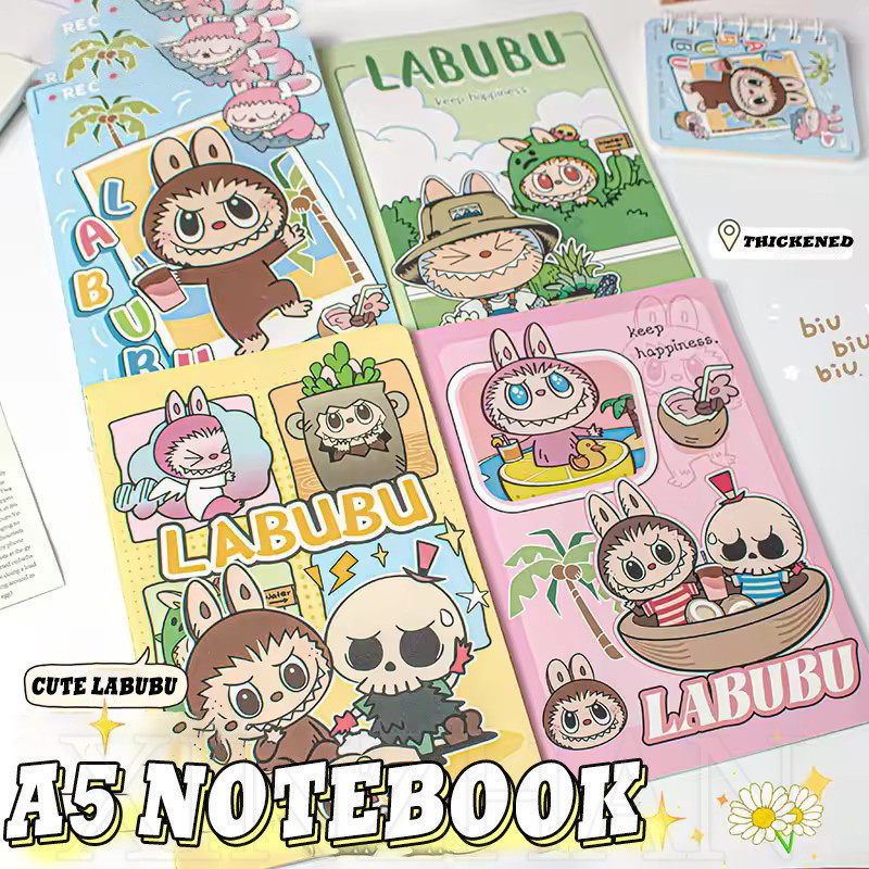 Diary Book - Labubu A5 Notebooks - Cartoon, Cute - Thickening, Portable ...