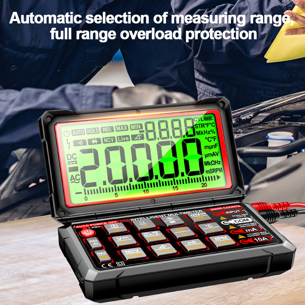 Digital Auto Repair Multimeter Built-in Rechargeable Lithium Battery ...
