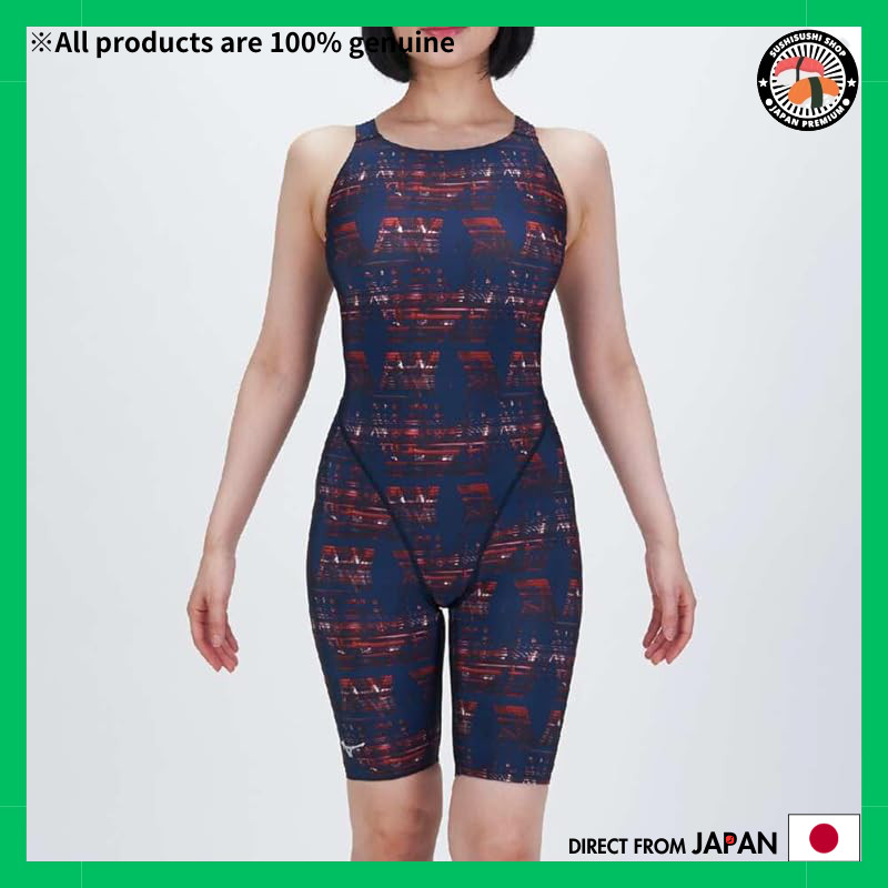 Mizuno Women's Stream Ace Half-Performance Swim Suit - FINA Approved ...