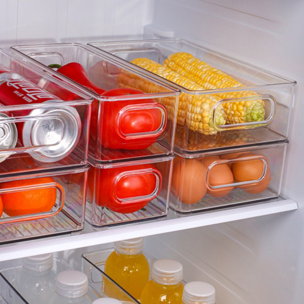 Zeekea Refrigerator Organizer Bins-Stackable Fridge Organizers with ...