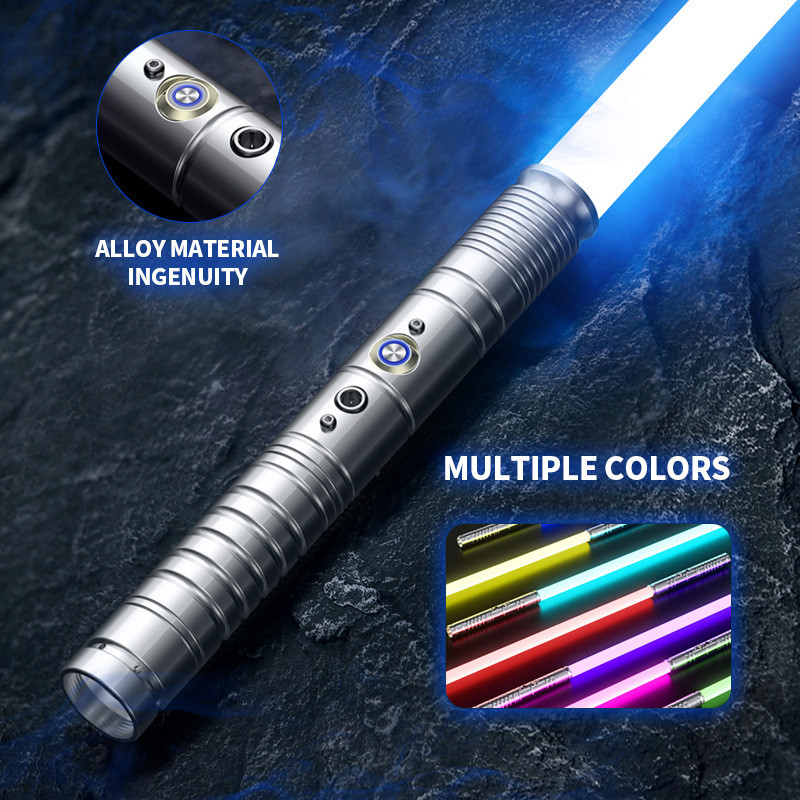 HL RGB Swing Lightsaber Dueling Blade with 3 Sets Sound 11Colors Metal ...