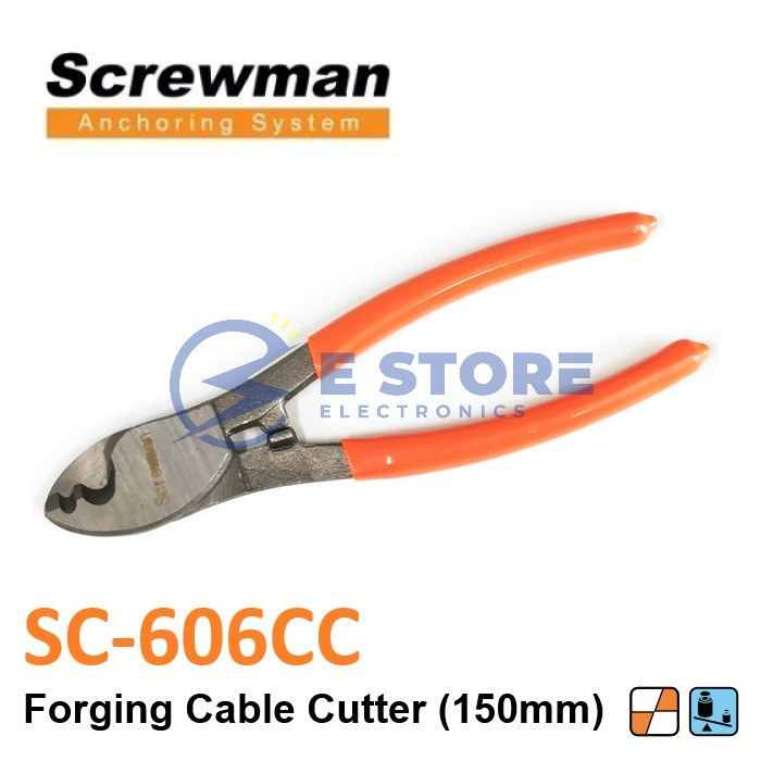 Screwman SC-606CC 6" Forging Cable Cutter / Cable Cutter Wire Cutter ...