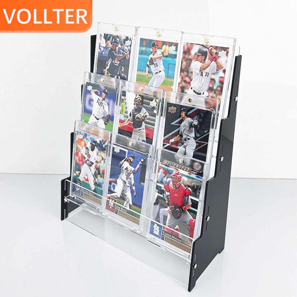 Tabletop Acrylic Card Showcases Stand For Craft Fairs Showcase Cards In ...