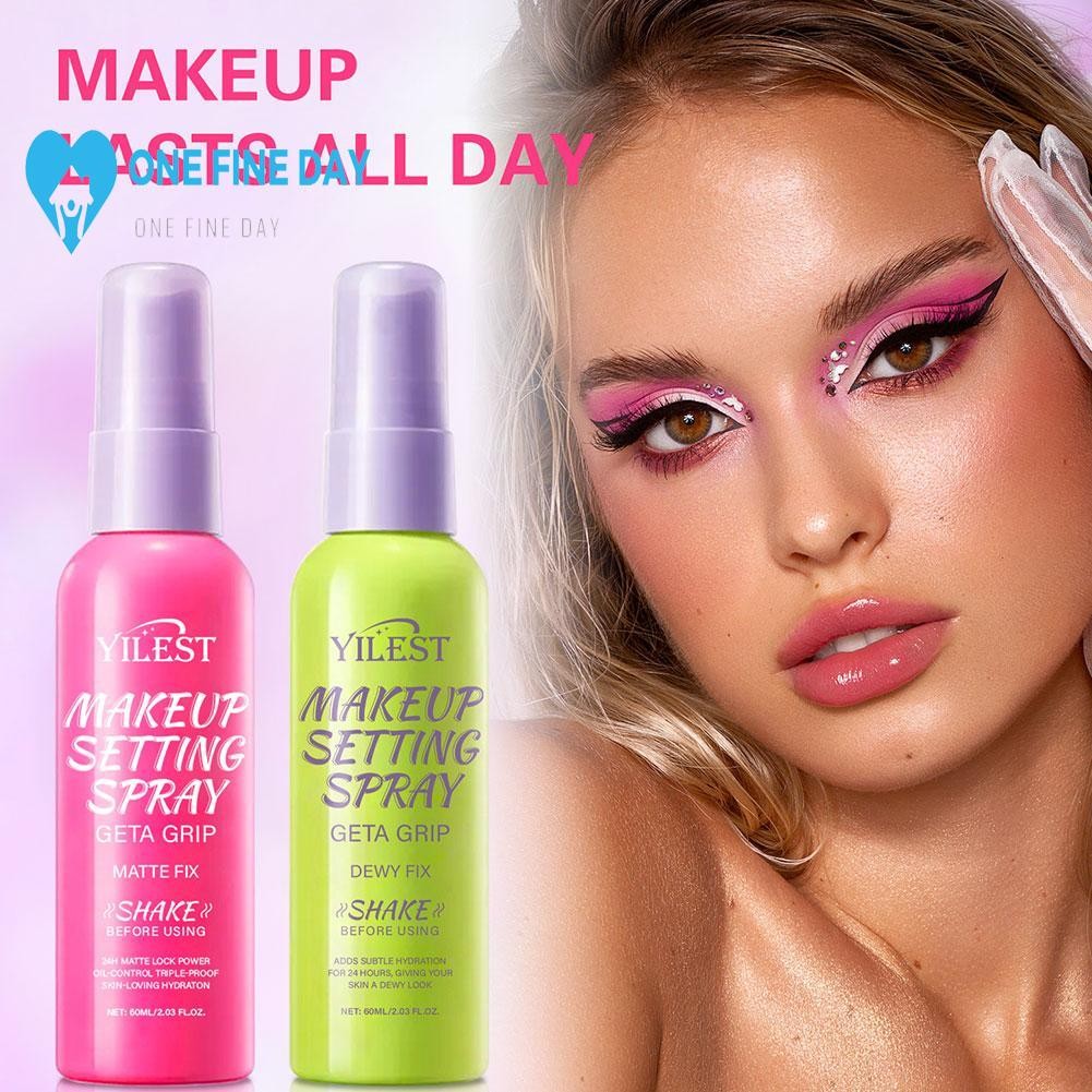Makeup Spray Face Primer Foundation Base Fixer Fix Long Hydrate 60ml ...