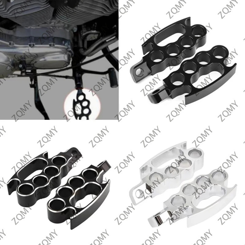 Aluminum Motorcycle Footpeg Knuckle Floor Board Controls Foot Rest For ...