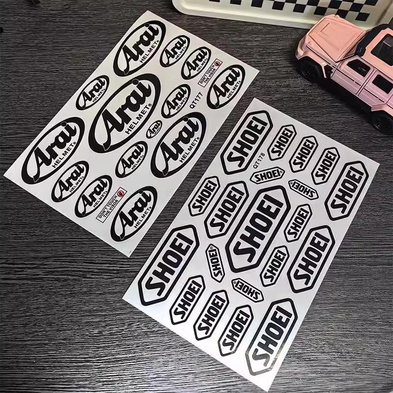 Shoei Motorcycle Helmet Sticker Waterproof Sunscreen Arai Full Helmet ...