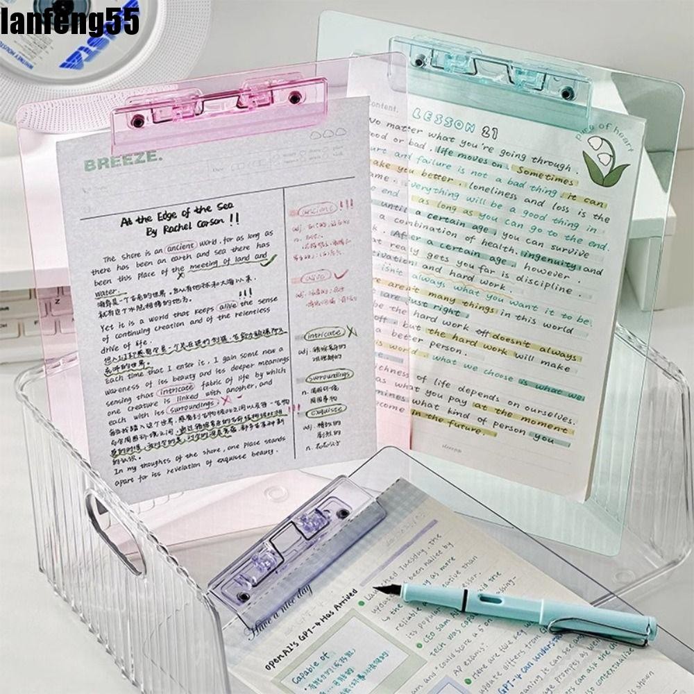 LANFENG A4 File Folder Organizer, Writing Tablet Document Folder ...