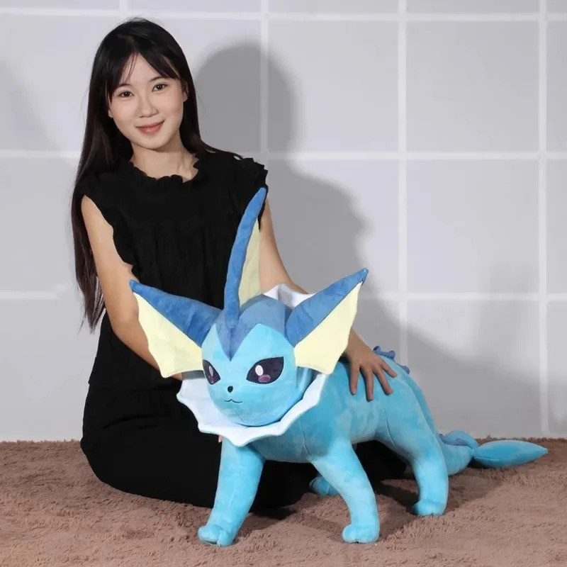 60cm Large Pokemon Vaporeon High Quality Anime Plush Toy Doll Animal ...