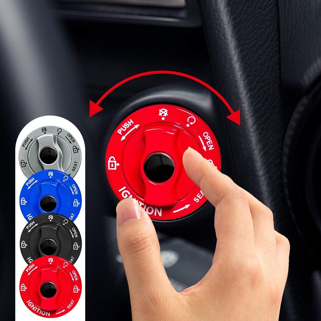 Push To Start Button Cover Auto Interior Ignition Button Cover Engine ...
