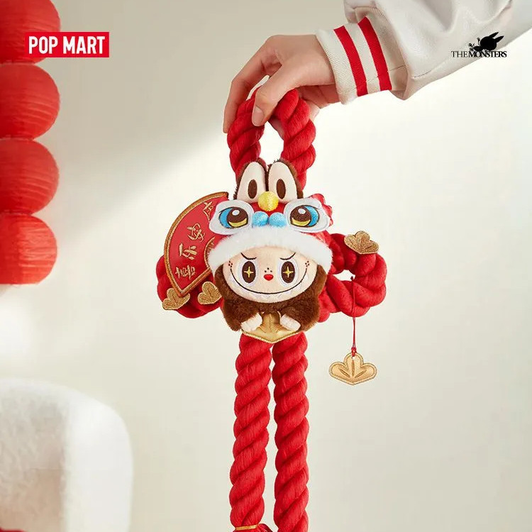 POPMART Golden Snake New Year Series - LABUBU Plush Door Hanging Spring ...