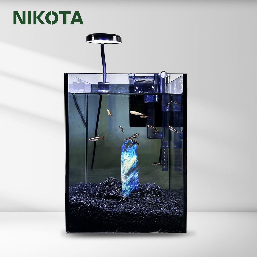 Nikota [Deep Sea Lighthouse] Desktop Landscaping Ultra White Glass ...