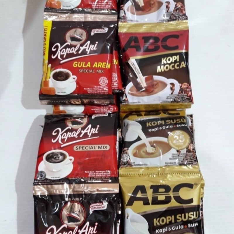 Abc Minuman Serbuk kopi/Harga untuk satu renceng isi 10bks. | Shopee ...