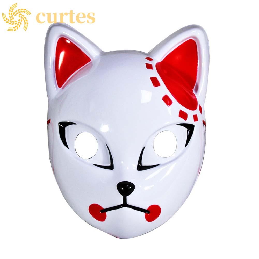 CURTES Cosplay Mask Makomo Anime Kimetsu no Yaiba Anime Mask Japanese ...