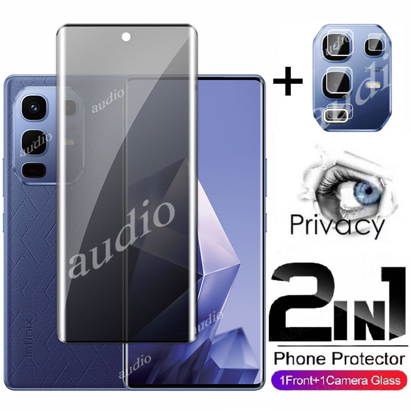Infinix Note 50s 5G 2in1 Private Screen With Lens Film For Infinix Note ...