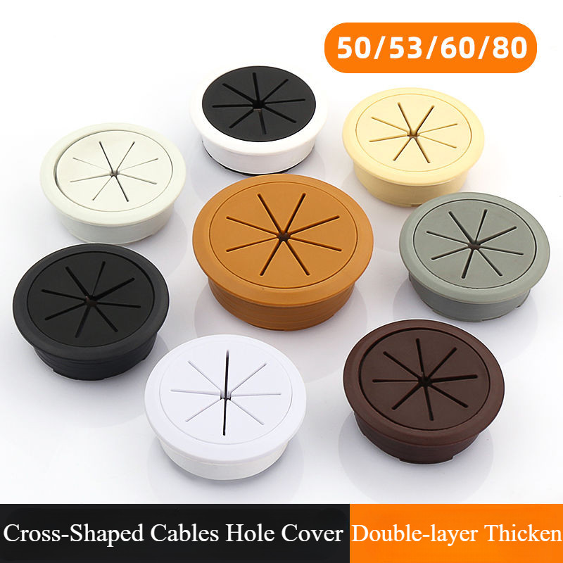 Computer Desk Cable Hole Cover Decorative Ring for Power Cord Board ...