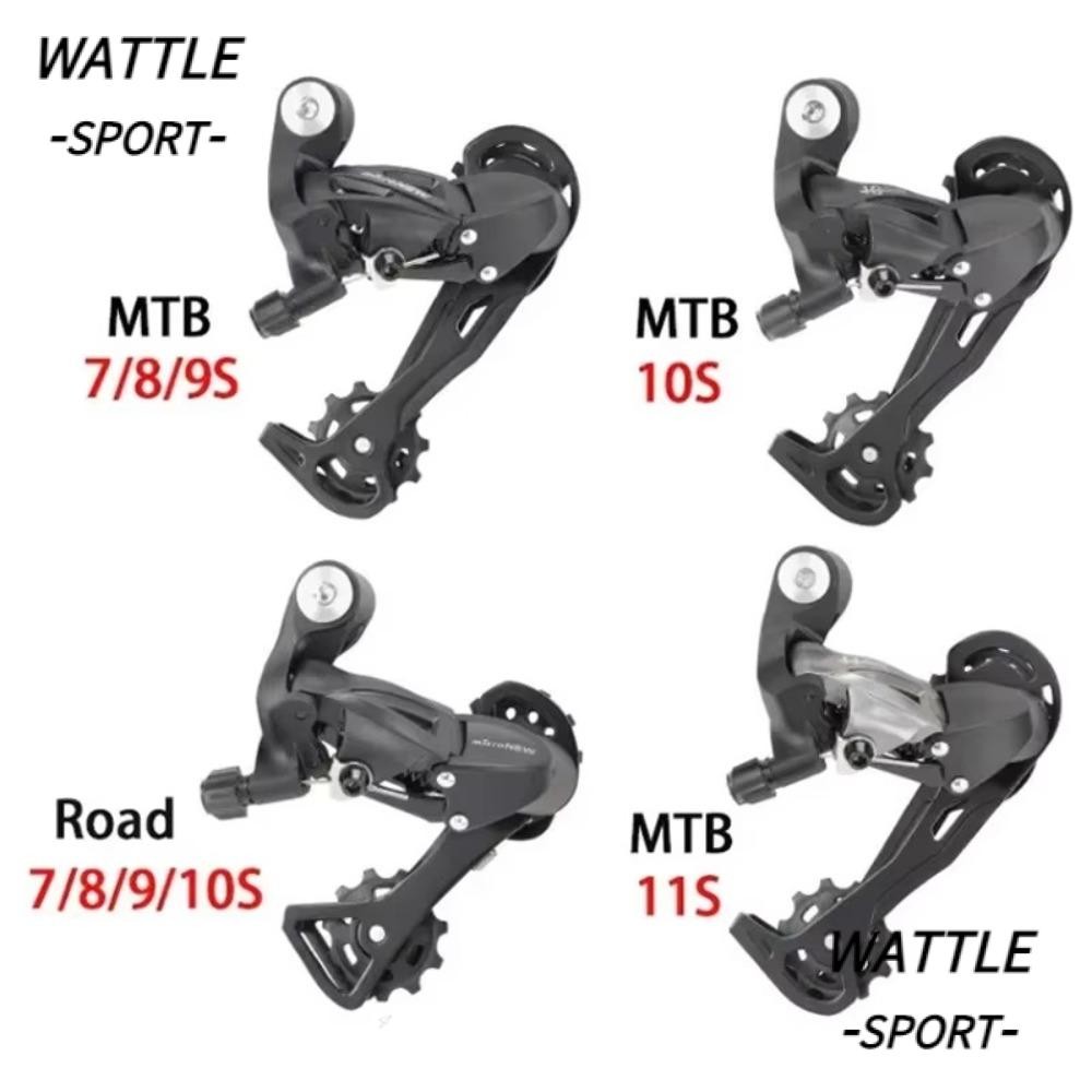WA-SPORT MTB Bicycle Shifter, Steel Durable Road Rear Derailleur ...