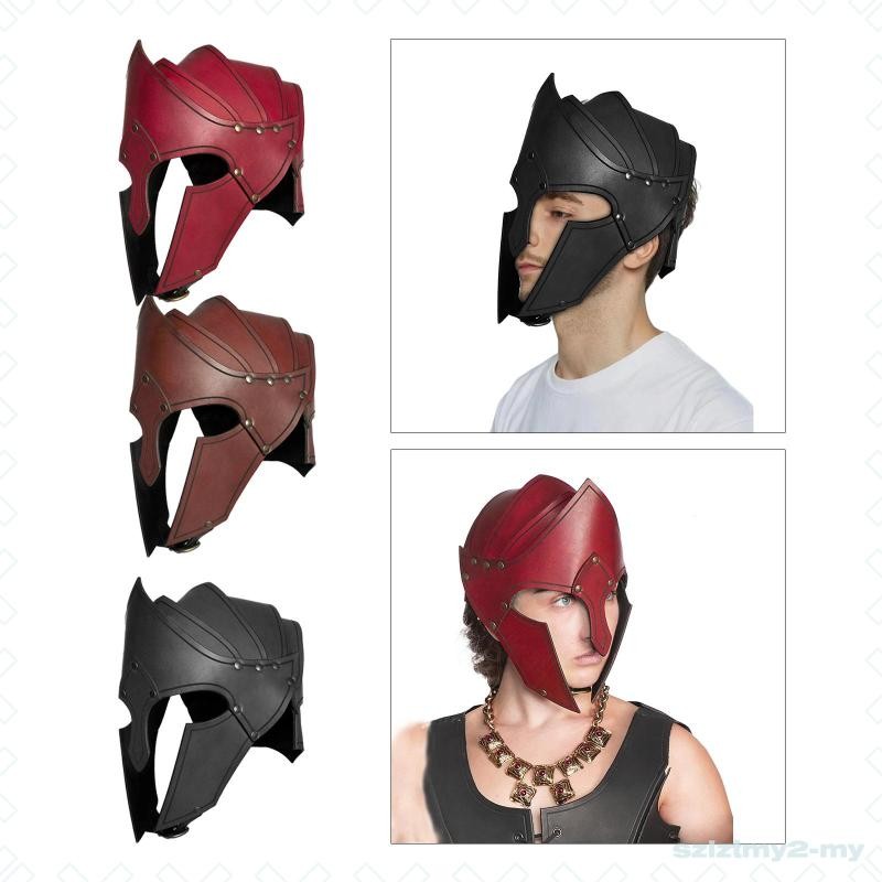 [SzlztmyeeMY] Medieval Cosplay Helmet Creative Wearable Photo Props ...