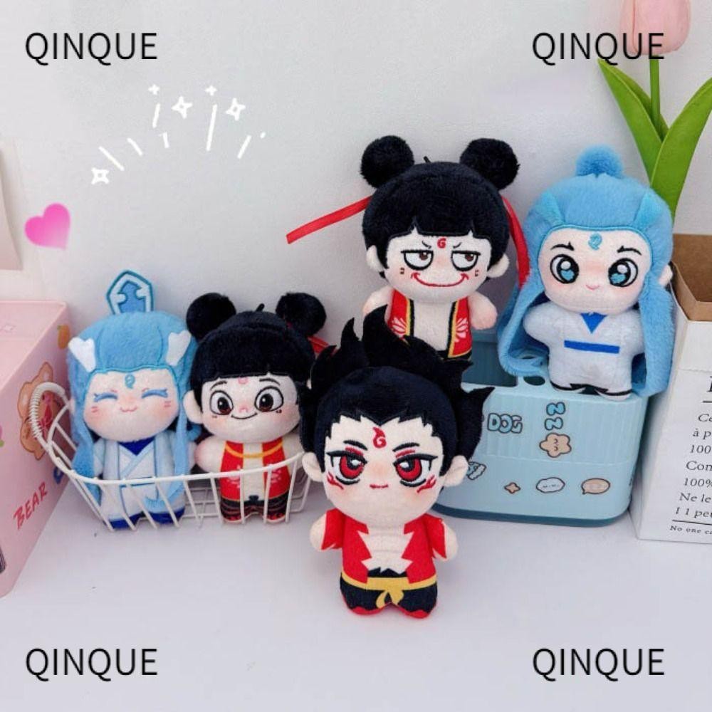 QQIN Ne Zha Keychain, Soft 10cm Ne Zha Plush Toy, Cute Plush Nezha Doll ...