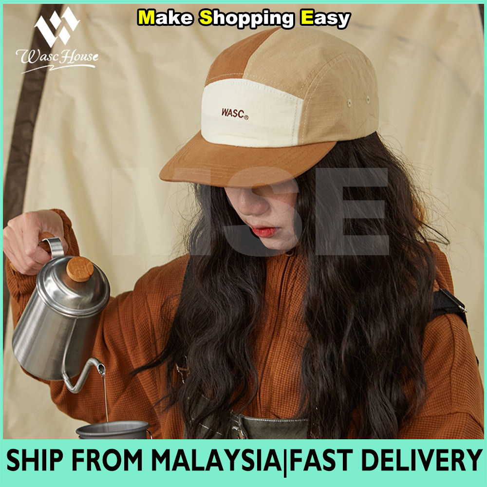 MSE WASC Embroidery Logo 5 Panel Cotton Camp Cap Adjustable Unisex Cap ...