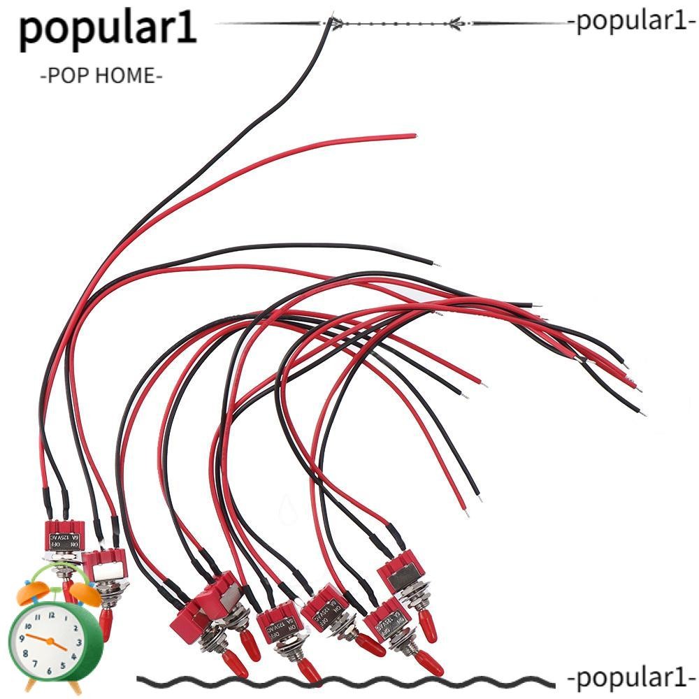 POP 1/8Pcs Miniature Toggle Switch, 2 Position 2 Pins SPST Mini Toggle ...