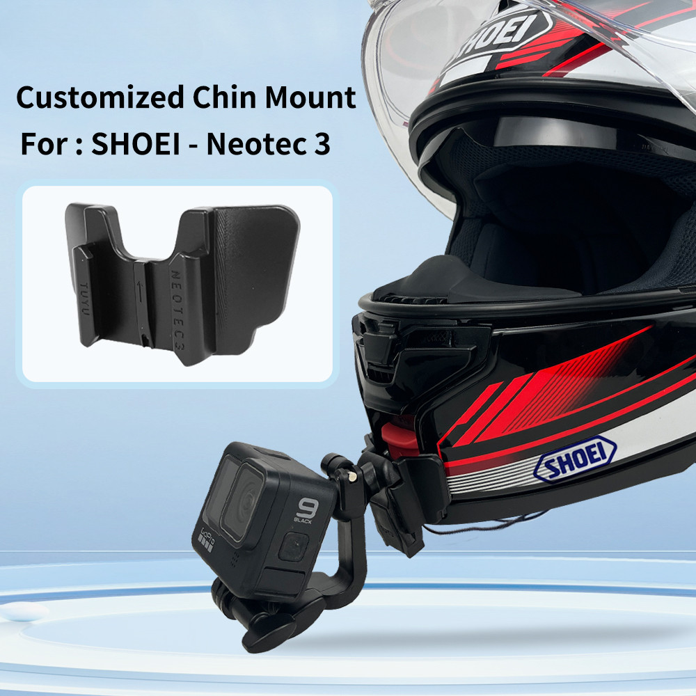 SHOEI Neotec 3 Custom Aluminium Helmet Chin Mount for GoPro Hero 12 11 ...