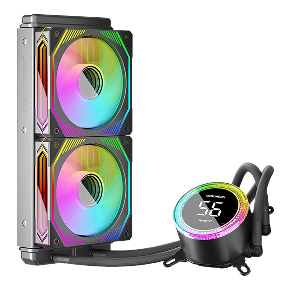 Liquid CPU Cooler 120mm ARGB & PWM Fans Water Cooling CPU Cooler for ...