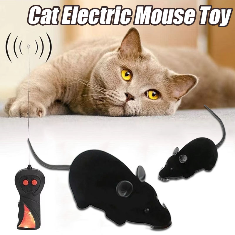 Cat Electric Mouse Toy Wireless Remote Control Rat Teaser Toy Cat ...
