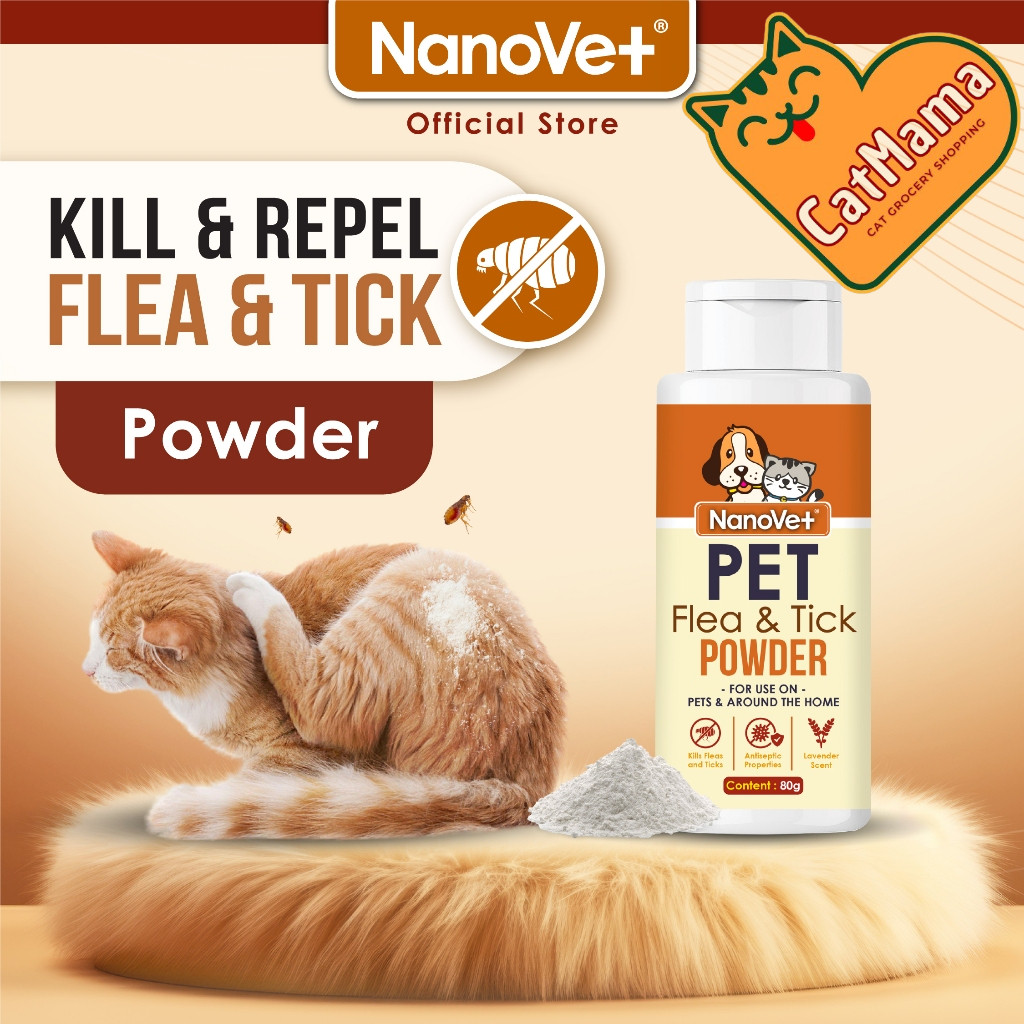 Nanovet® Pet Flea & Tick Powder (80gm) | Shopee Malaysia