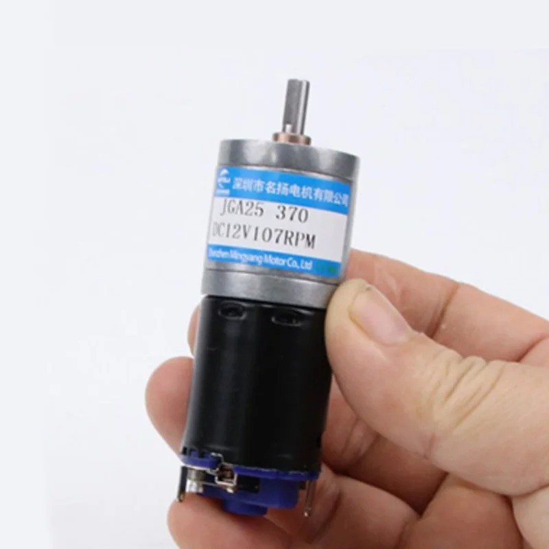 12V 24V 25mm DC Gear Motor Thick Carbon Brush Adjustable Speed CW CCW ...