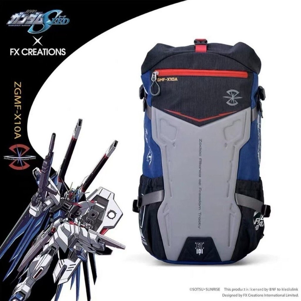 Free Gundam Co-Branded Backpack Men's Casual Outdoor Computer Schoolbag ...