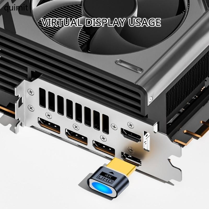 QUIM HDTV Dummy Plugs 4K UHD Virtual Monitors Display Emulators ...