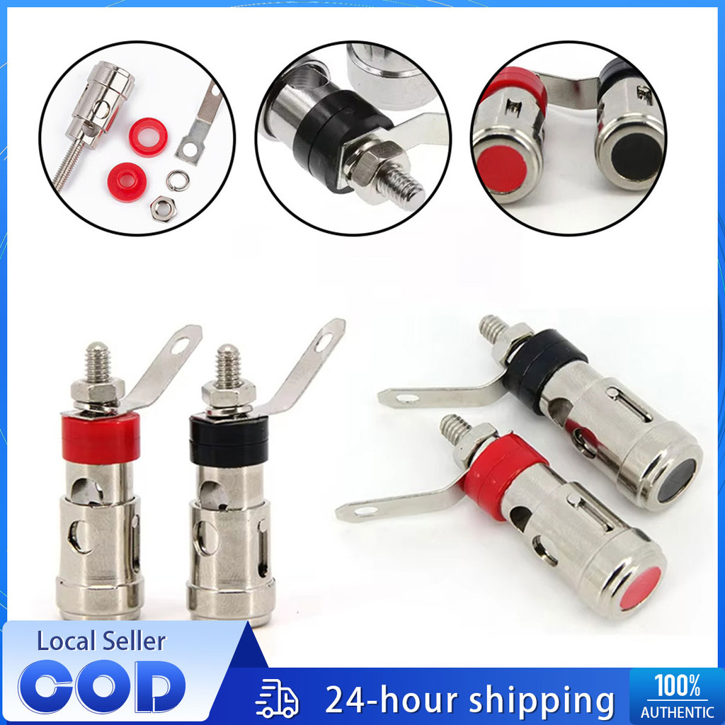 Audio Binding Post Terminal Brass Spring Loaded Speaker Banana Socket ...