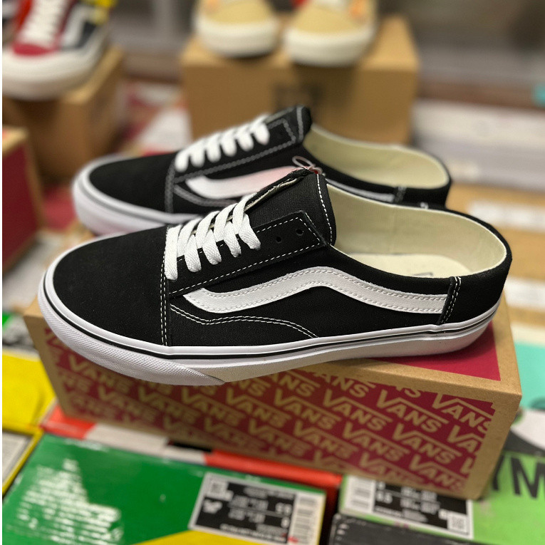Old Skool Mule separuh seret satu Stirrup Wheaten cowhide mentah getah ...