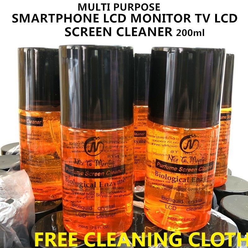 PURFUME SCREEN CLEANER BIOLOGICAL ENZYME. LED/LCD MONITOR TV SCREEN ...