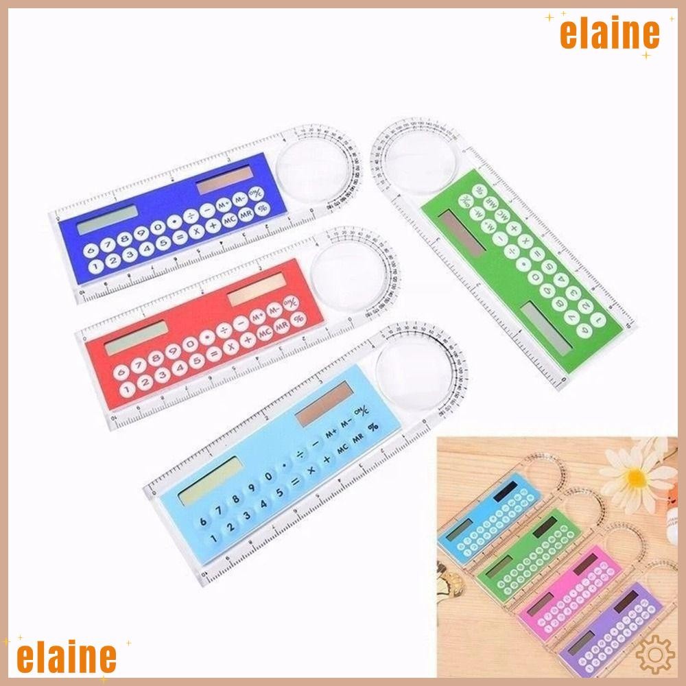 ELAINE2 Calculator Ruler School Supplies Multifunctional Portable ...