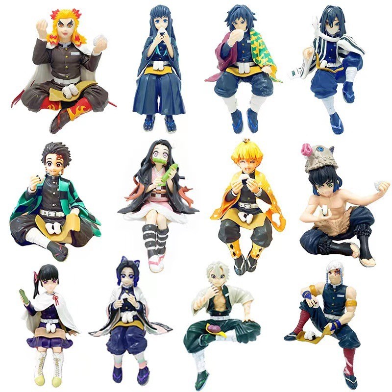 Demon Slayer Rice Ball Press Cup Noodles Figure Nezuko Tanjiro Zenitsu ...