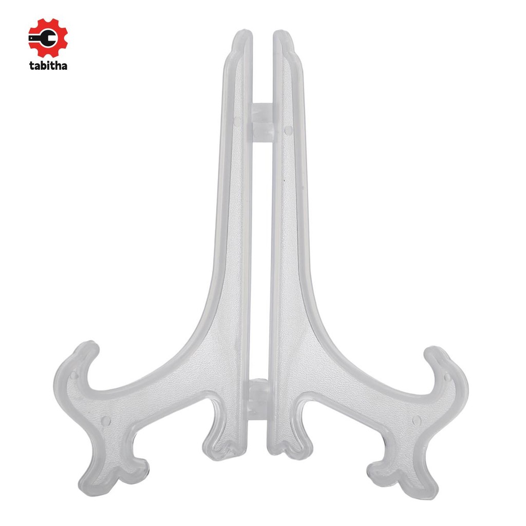Transparent 7" Display Easel Stand Plate Bowl Picture Frame Photo ...