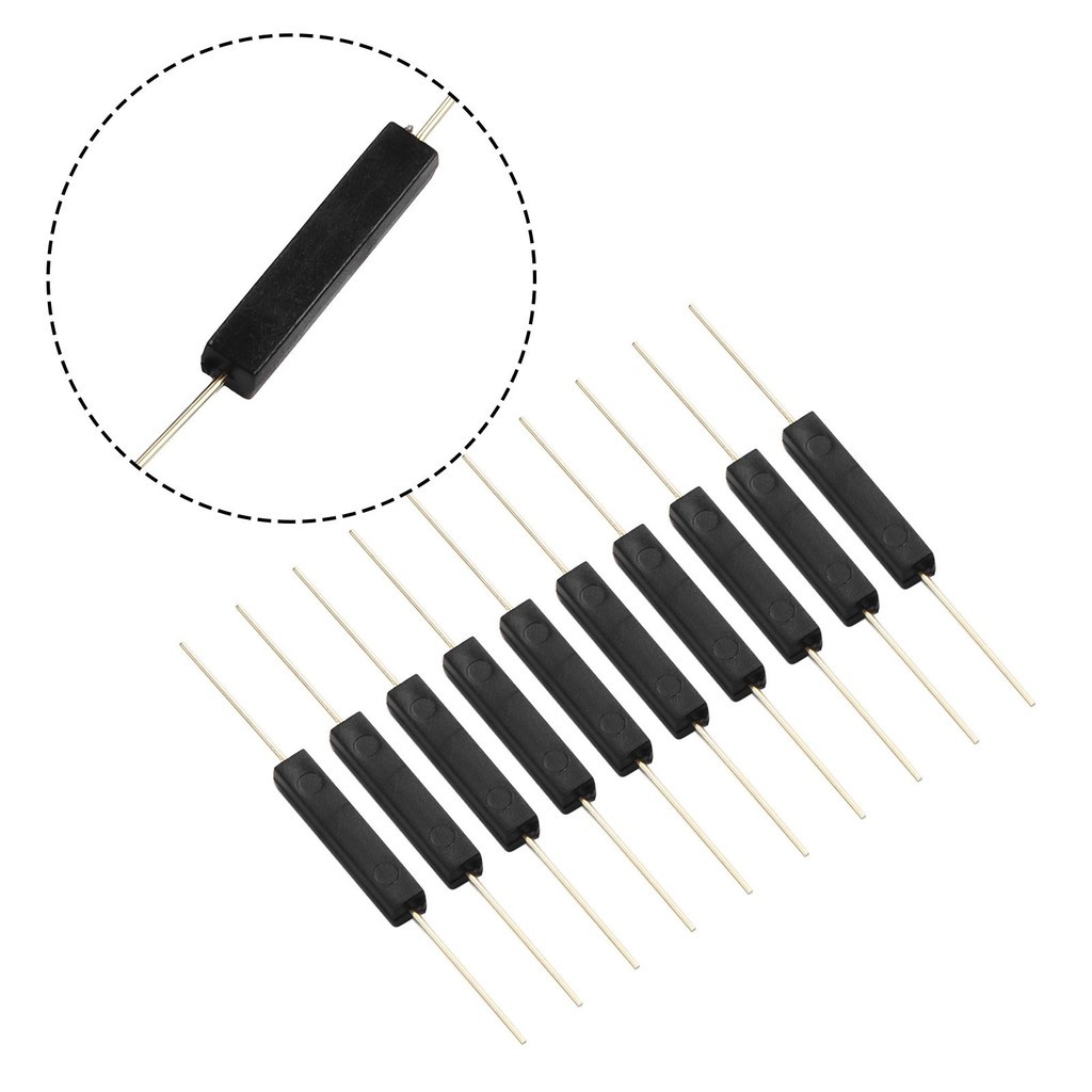 10PCS Plastic Encapsulated Reed Switch Magnetic Sensor Inductive Switch ...