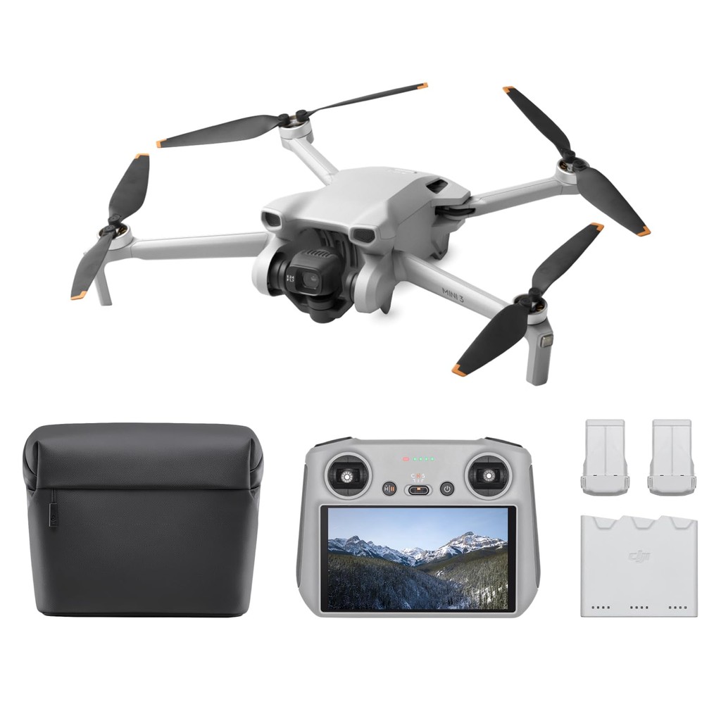 DJI Drone Mini 3 Fly More Combo Plus (includes DJI RC remote control ...