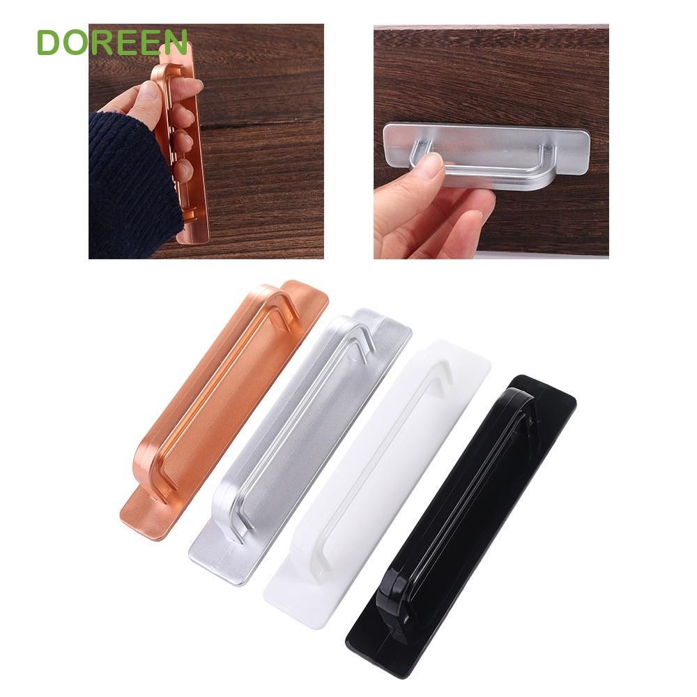 DOREEN Door Handle, No punching Knobs Door Pull, Minimalist Push-pull Self-adhesive Surface ...