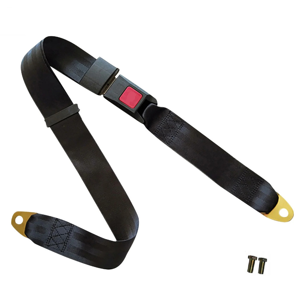 CAR AUTO BUS UNIVERSAL SEAT BELT LAP 2 POINT ADJUSTABLE RECTRACTABLE ...