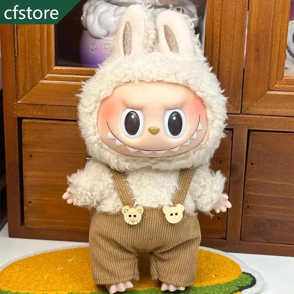 For Korea Kpop EXO 17cm Labubu V2 V1Plush Idol Doll's Accessories Bear ...