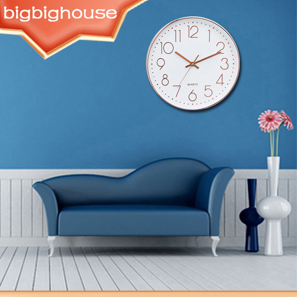 Mute Wall Clock Fashion High-definition Glass Portable Hanging Clocks ...