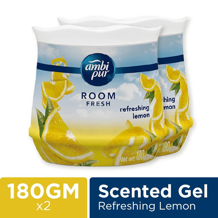 Ambi Pur Gel - Fresh Lemon (180g x 2) | Shopee Malaysia