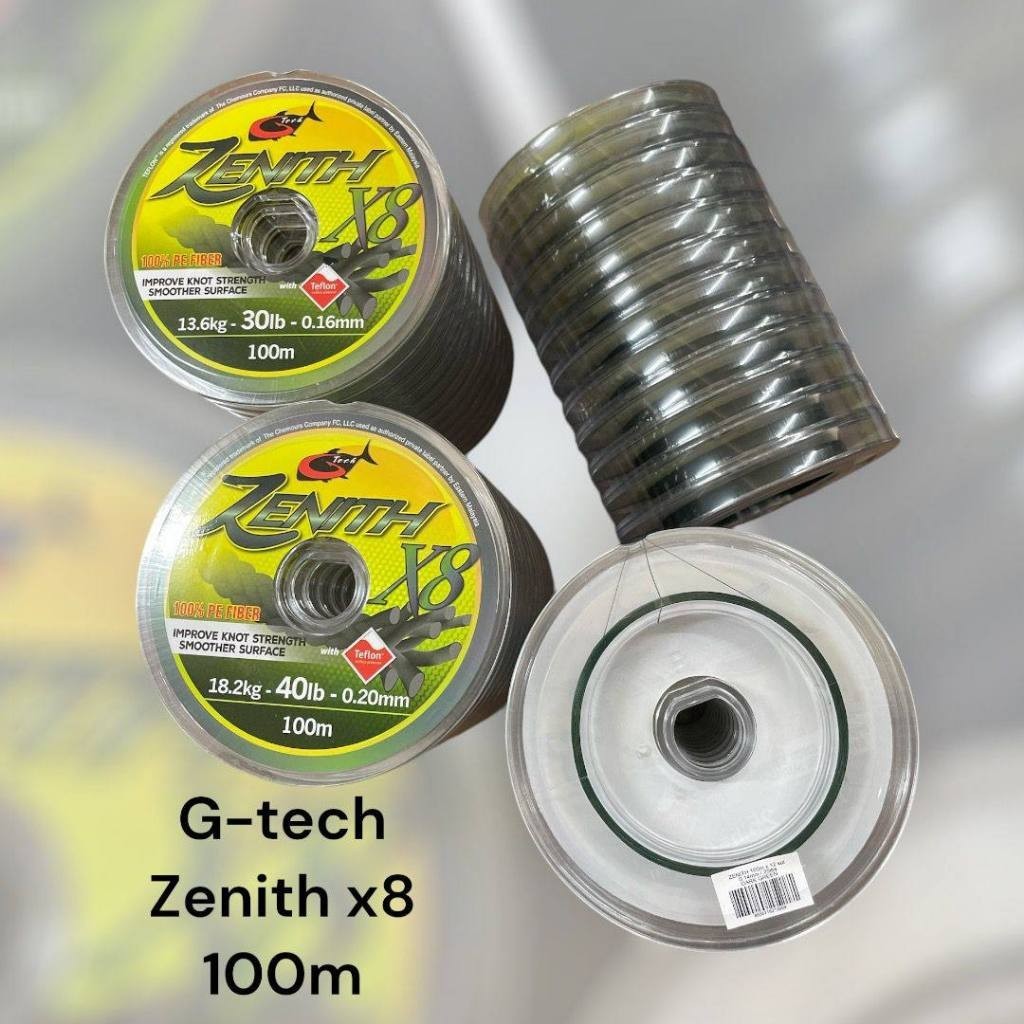 TALI BENANG G-TECH ZENITH X8 BRAIDED 100M DARK GREEN TALI CASTING ...