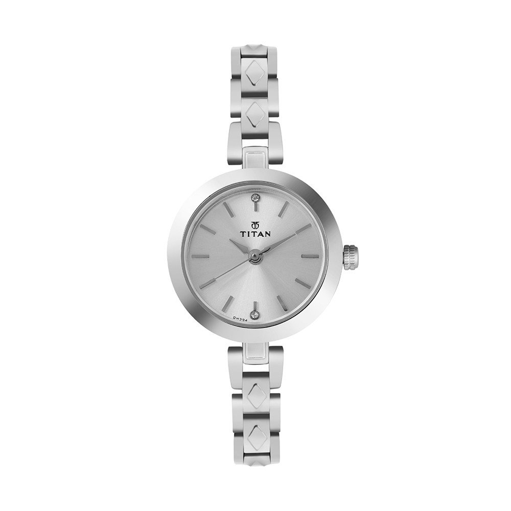 Titan Karishma 2598SM01 Silver Dial Stainless Steel Strap Quartz Women ...