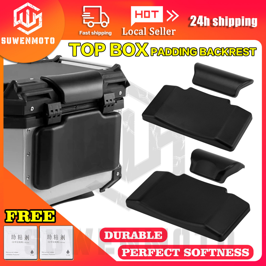 Motorcycle Top Box Backrest Cushion Pad Heavy Duty 28L 35L 45L 55L 65L ...