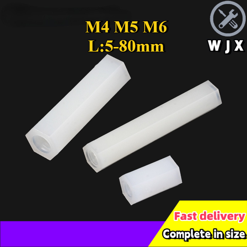 M4/m5/m6 Nylon Column Flat Head Hexagonal Double-Pass Stud Isolation ...