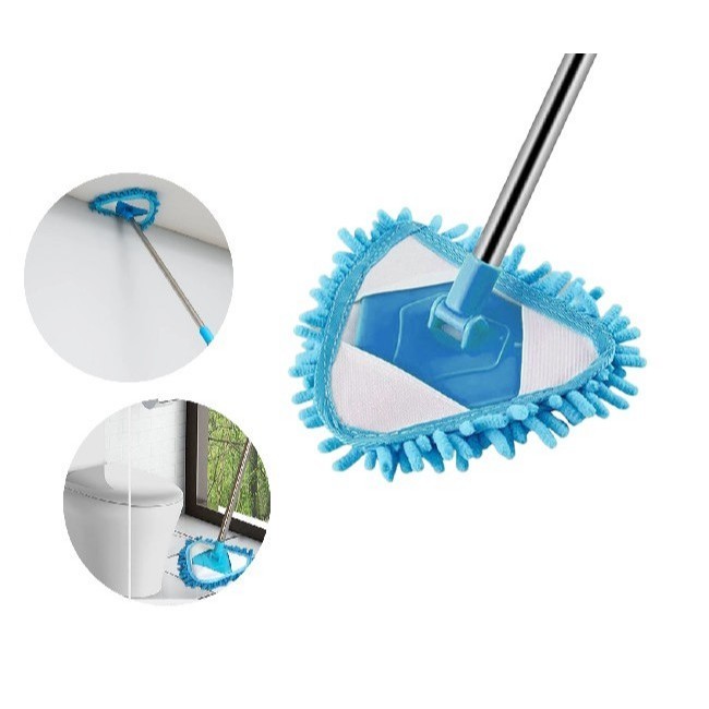 Extendable Rotating Triangle Rod Suction Dust Removal Mop Ceiling ...