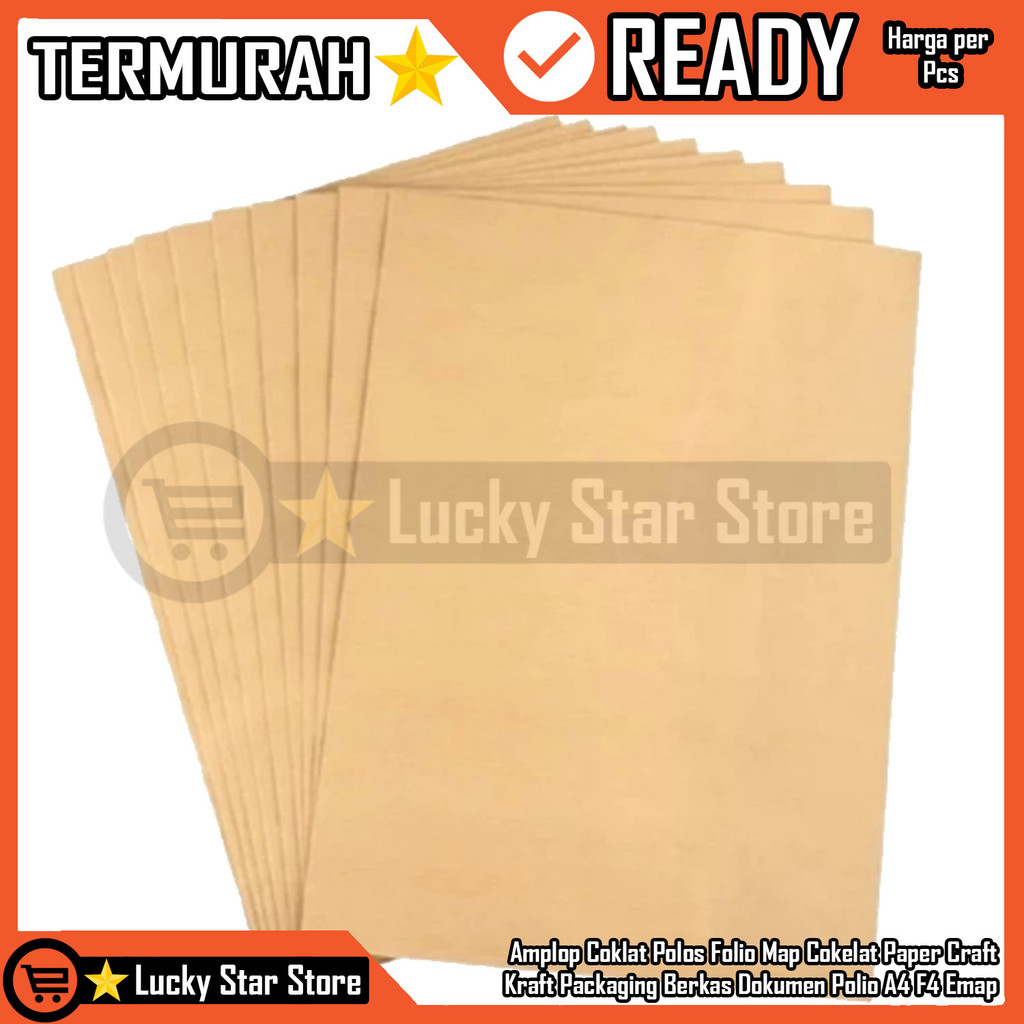 Plain Brown Envelope Folio Folder Chocolate Paper Craft Per 1 Sheet Diy ...